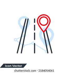 Road Icon Logo Vector Illustration Road Stock Vector (Royalty Free ...