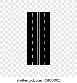 Road Icon On Transparent Background Stock Vector (Royalty Free ...