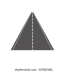 Road Icon On White Background Road Stock Vector (Royalty Free ...