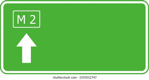 Road Information Signs Preliminary Indication Traffic Stock Vector ...