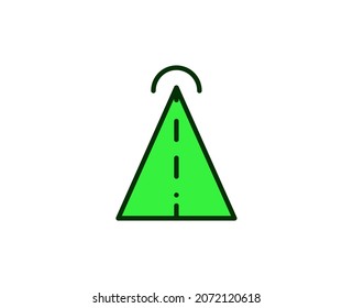 Road Line Icon Vector Symbol Trendy Stock Vector (Royalty Free ...