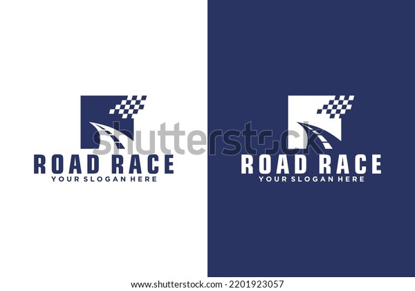 Road Logo Design Inspiration Racing Automotive Stock Vector (Royalty ...
