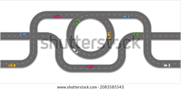 Road Map Journey Route Infographics Template: vetor stock (livre de ...