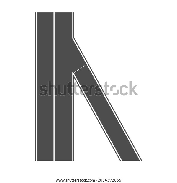 Road Markings Vector Illustration Thematic Design Stock Vector (Royalty ...