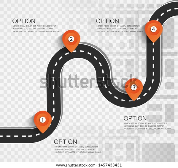 Road On Transparent Background Road Way Stock Vector (Royalty Free ...