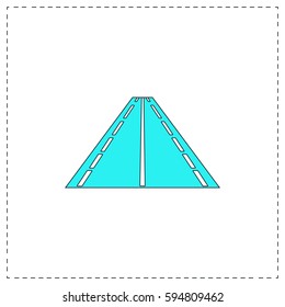 Road Outline Vector Icon Black Editable Stock Vector (Royalty Free ...