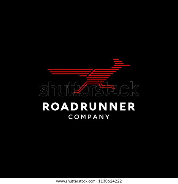 Road Runner Bird Logo Business Stock Vector (Royalty Free) 1130624222