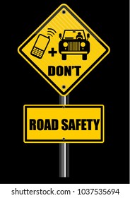 Road Safety Sign Stock Vector (Royalty Free) 1037535694 | Shutterstock