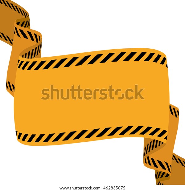 Road Sign Banner Warning Construction Icon Stock Vector (Royalty Free ...