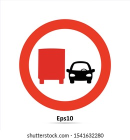 Road Sign Car Icon Vector Illustration Stock Vector (Royalty Free ...