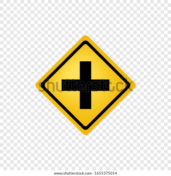 Road Sign Cross Road Icon Stock Vector (Royalty Free) 1655375014 ...