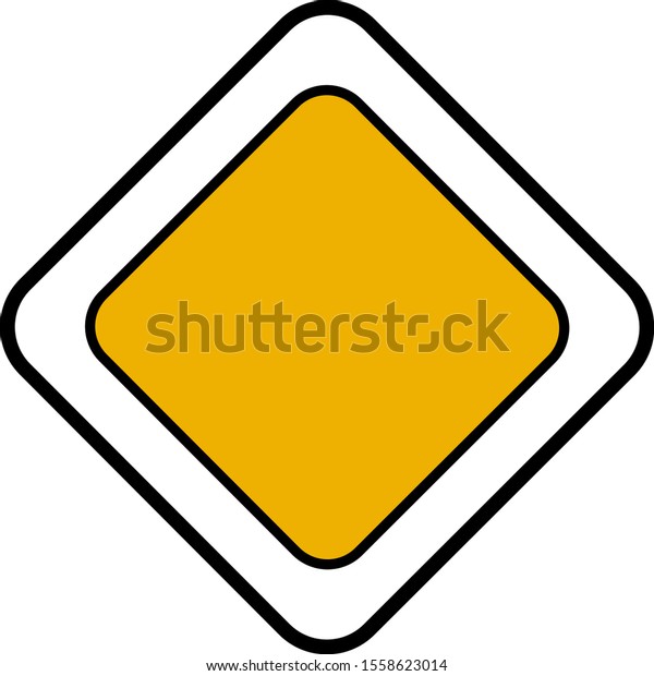 Road Sign Designation Sign Main Road Stock Vector (Royalty Free ...