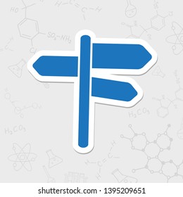 Road Sign Different Directions Illustration Traveling Stock Vector ...