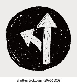 Road Sign Doodle Stock Vector (Royalty Free) 296561009 | Shutterstock