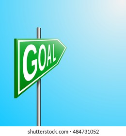 Road Sign Goal Stock Vector (Royalty Free) 484731052 | Shutterstock
