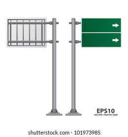 Road Sign Green Color Vector Stock Vector (Royalty Free) 101973985