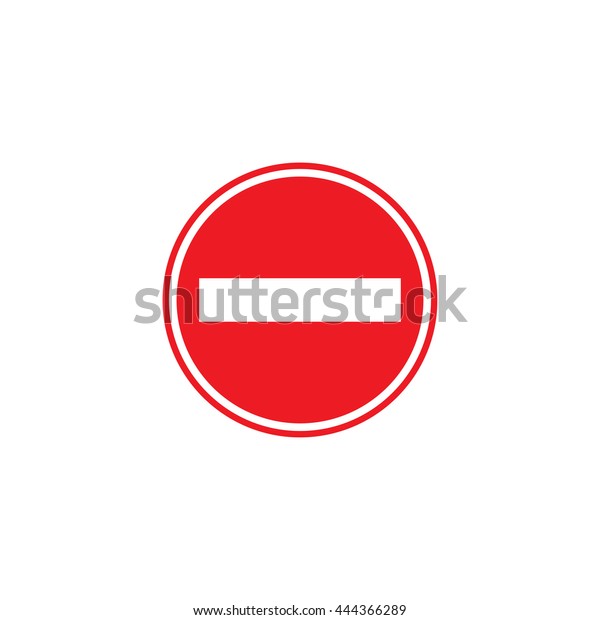 Road Sign Prohibitory Sign No Entry Stock Vector (Royalty Free ...