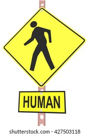 Children Playing Traffic Sign Vector Set Stock-vektor (royaltyfri ...