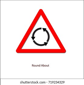 Road Signround About Stock Vector (Royalty Free) 719234329 | Shutterstock