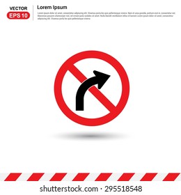 Traffic Signs No Overtaking Vector Icon Stock Vector (Royalty Free ...