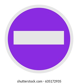 Road Signs Illustration Vector Violet Flat Stock Vector (Royalty Free ...