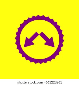Road Signs Illustration Vector Violet Label Stock Vector (Royalty Free ...