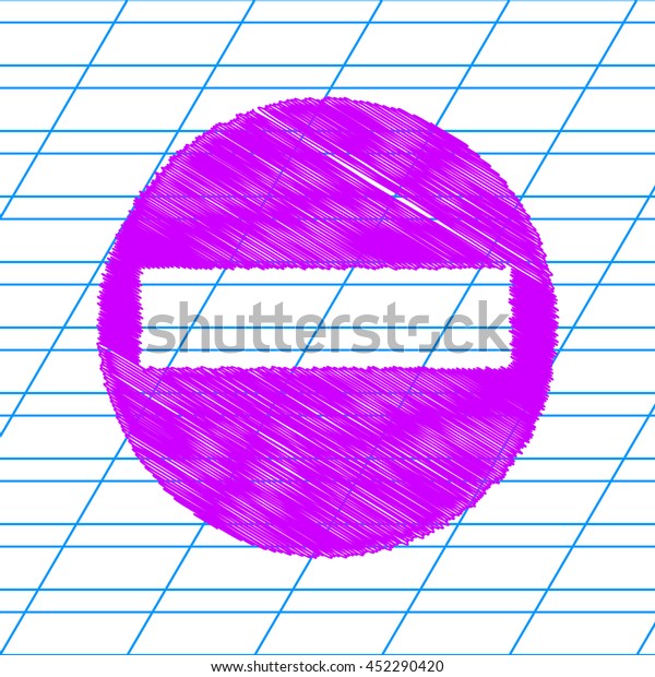 Road Signs Illustration Violet Scribble Icon Stock Vector (Royalty Free ...