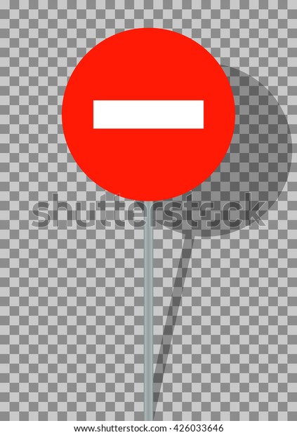 Road Signs Prohibited Enter Vehicles On: vector de stock (libre de ...