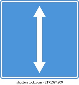 Road Signs Special Rules Reverse Movement Stock Vector (Royalty Free ...