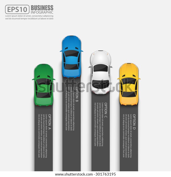 Road Street Infographic Design Templatevector Illustration Stock Vector ...
