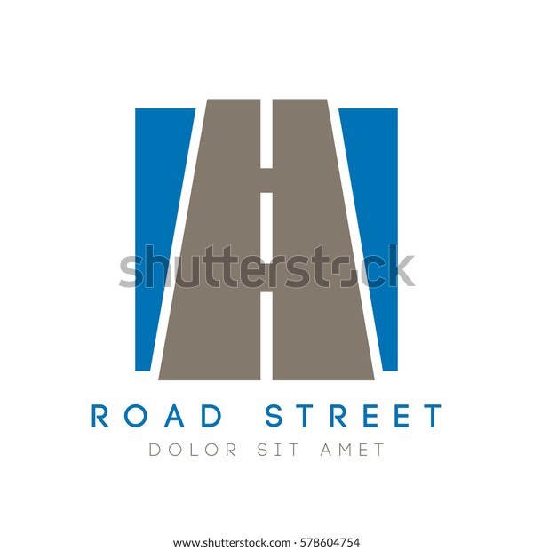 Road Street Template Design Logo Stock Vector (Royalty Free) 578604754 ...
