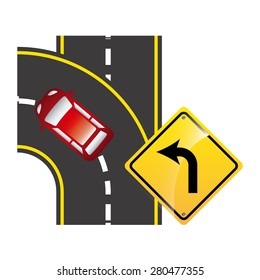Road Traffic Design Vector Illustration Eps10 Stock Vector (Royalty ...