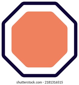 Road Traffic Sign Stop Sign Layout Stock Vector (Royalty Free ...