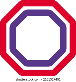 Road Traffic Sign Stop Sign Layout Stock Vector (Royalty Free ...