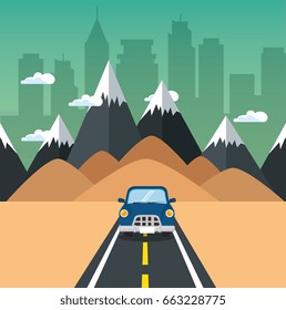Road Trip Design Stock Vector (Royalty Free) 663228775 | Shutterstock