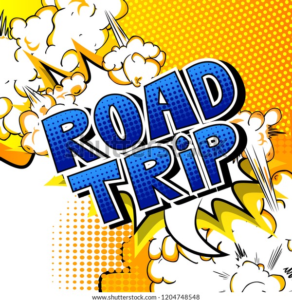 Road Trip Vector Illustrated Comic Book Stock Vector (Royalty Free ...