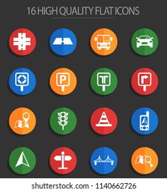 Road Vector Icons Web User Interface Stock Vector (Royalty Free ...