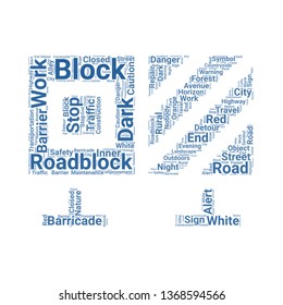 Roadblock Word Cloud Tag Cloud About Stock Vector (Royalty Free ...