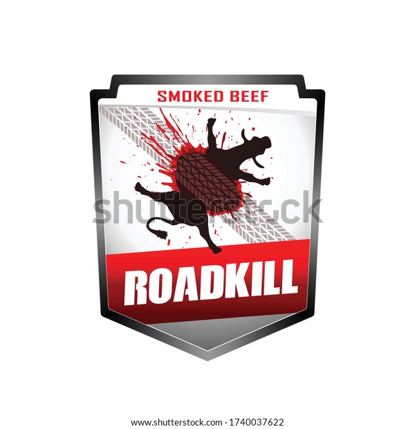 Roadkill Logo Vector Extreme Smoked Beef 库存矢量图（免版税）1740037622 ...