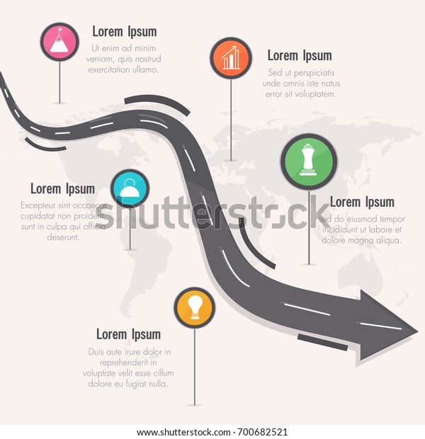 Roadmap Timeline Infographics Layout 5 Steps Stock Vector (Royalty Free ... Roadmap Timeline Infographics Layout 5 Steps Stock Vector (Royalty Free ...
