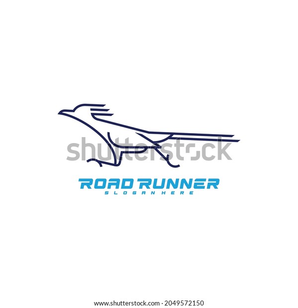 Roadrunner Bird Logo Vector Illustration Creative Stock Vector (Royalty ...