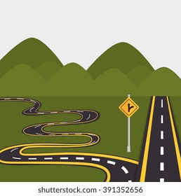 Forked Road Depicting Concept Choices Choosing Stock Vector (Royalty ...