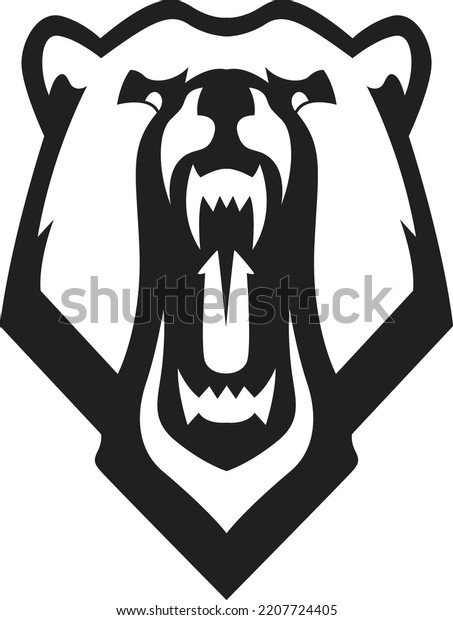 Roaring Bear Clipart Vector Illustration Stock Vector (Royalty Free ...