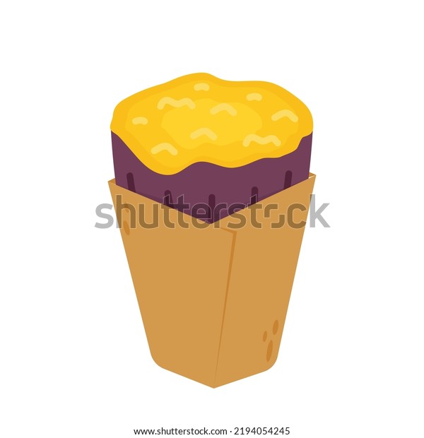 Roasted Sweet Potato Paper Pack Roasted Stock Vector (Royalty Free ...