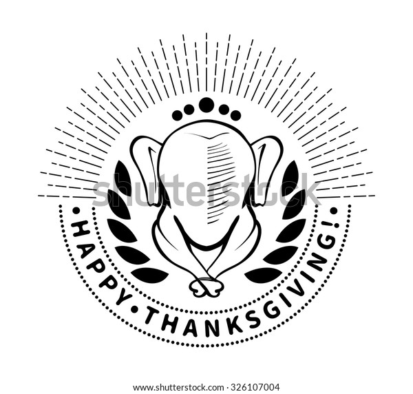 Roasted Turkey Symbol Emblem Top View 库存矢量图（免版税）326107004 | Shutterstock