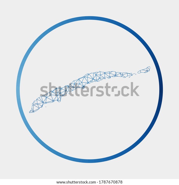 Roatan Icon Network Map Island Round: vetor stock (livre de direitos ...