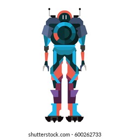 Robot Characters Icons Full Body Stock Vector (Royalty Free) 600262733