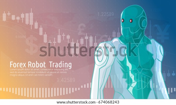Robot Forex Tradings Market Chart Business Stock Vector (Royalty Free ...