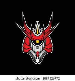 Epic Robot Head Commercial Use Stock Vector (Royalty Free) 1719909025 ...