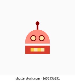Robot Head Icon Vector Ai Technology Stock Vector (Royalty Free ...
